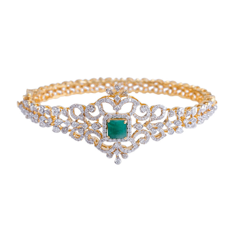 Closed Setting Diamond Bangles - Musaddilal Jewellers