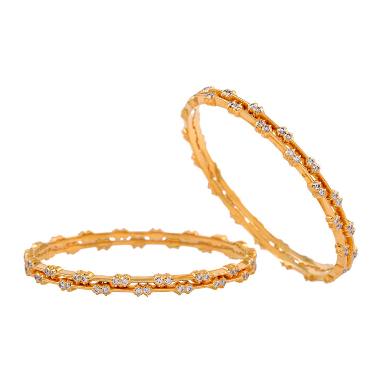 Closed Setting Diamond Bangles - Musaddilal Jewellers