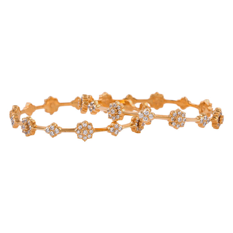 Closed Setting Diamond Bangles - Musaddilal Jewellers