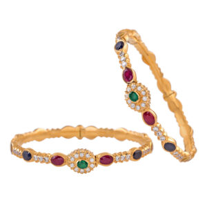 Closed Setting Diamond Bangles - Musaddilal Jewellers